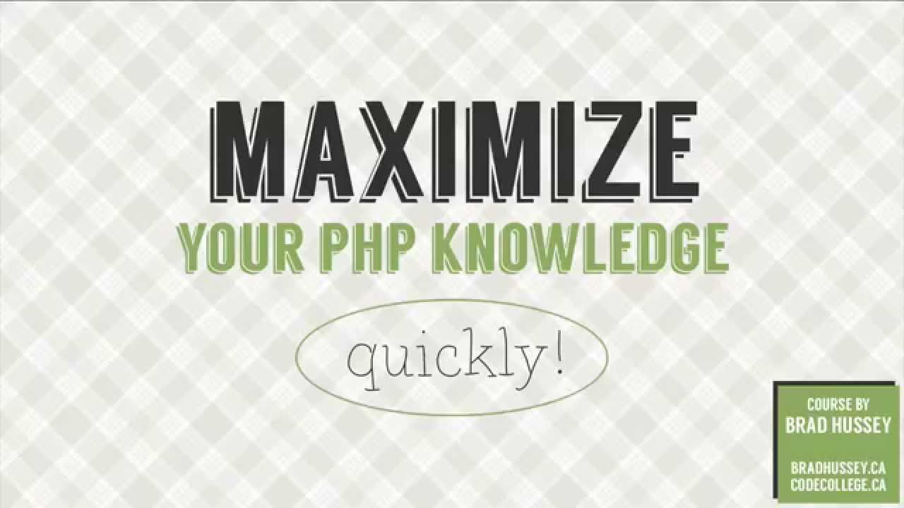 Code Dynamic Websites With Php 1 Youtube