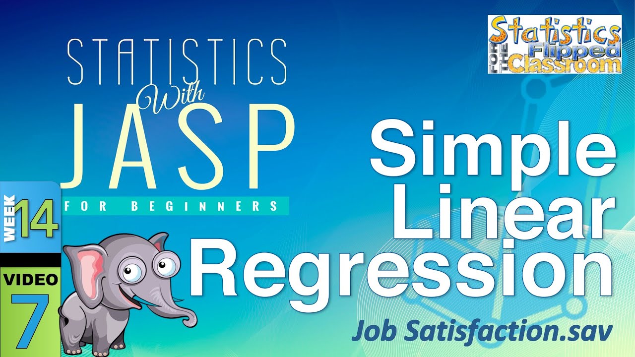 How To Do Simple Linear Regression In Jasp 14 7 Youtube