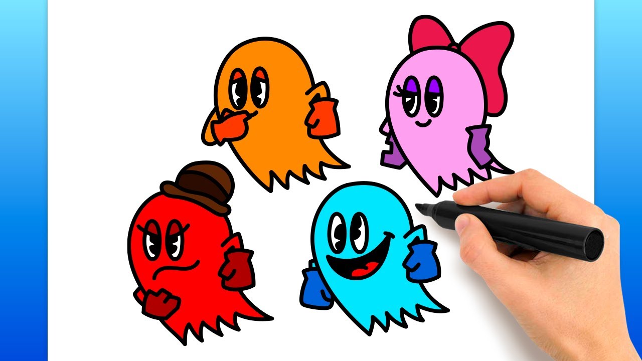 Draw Pacman Ghost At Candis Langdon Blog