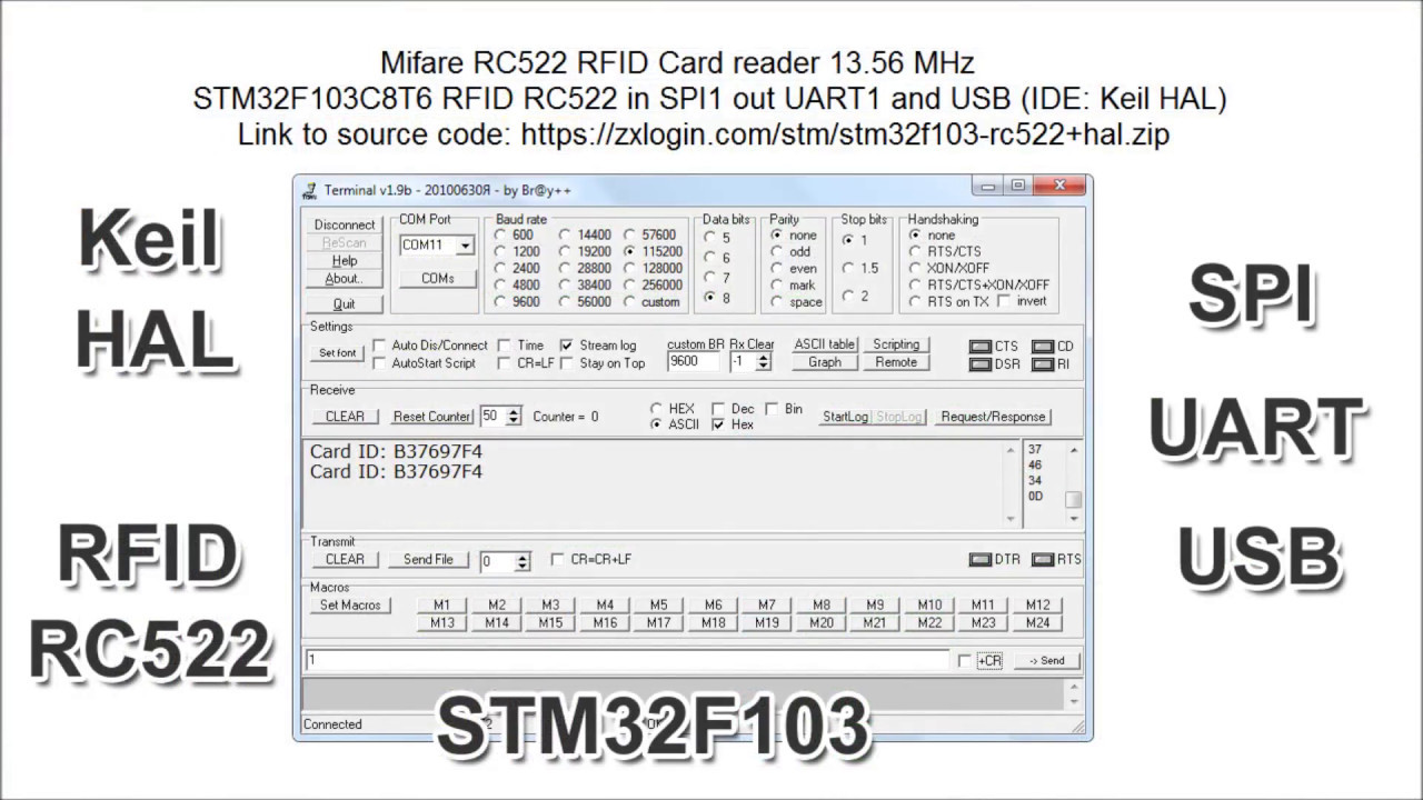 Rc522 Stm32 Hal Source Code Youtube