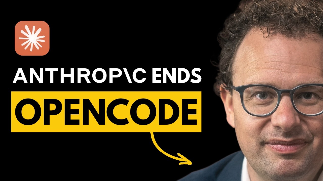 Anthropic S Latest Move Why Opencode Users Are Worried Youtube