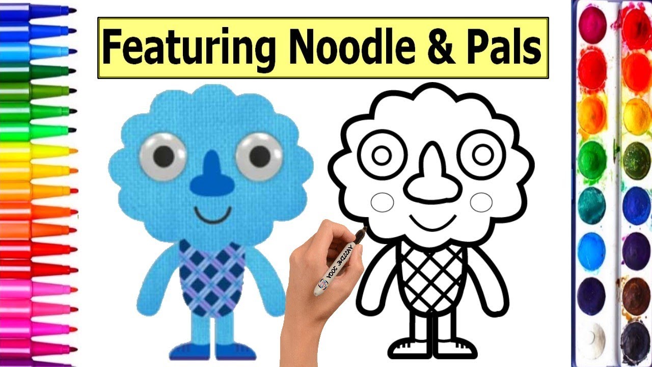 How To Draw A Pompom Featuring Noodle Pals Youtube