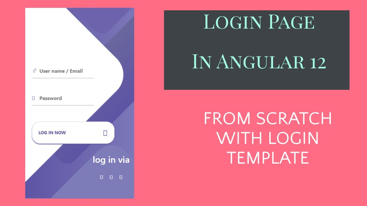 Login Page Using Angular At Keri Darnell Blog