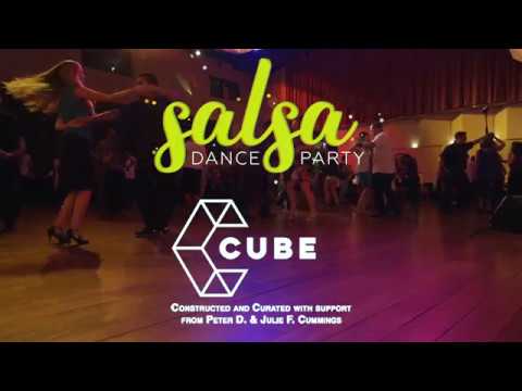 Salsa Dance Party In The Cube Youtube