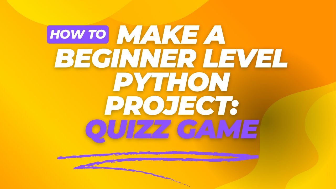 How To Make A Beginner Level Python Project Quizz Game In Pycharm