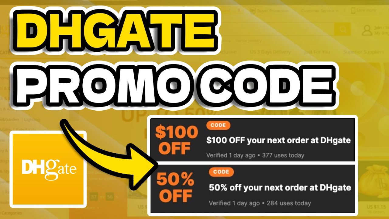 The Ultimate Dhgate Promo Code In 2023 100 Or 50 Off Dhgate
