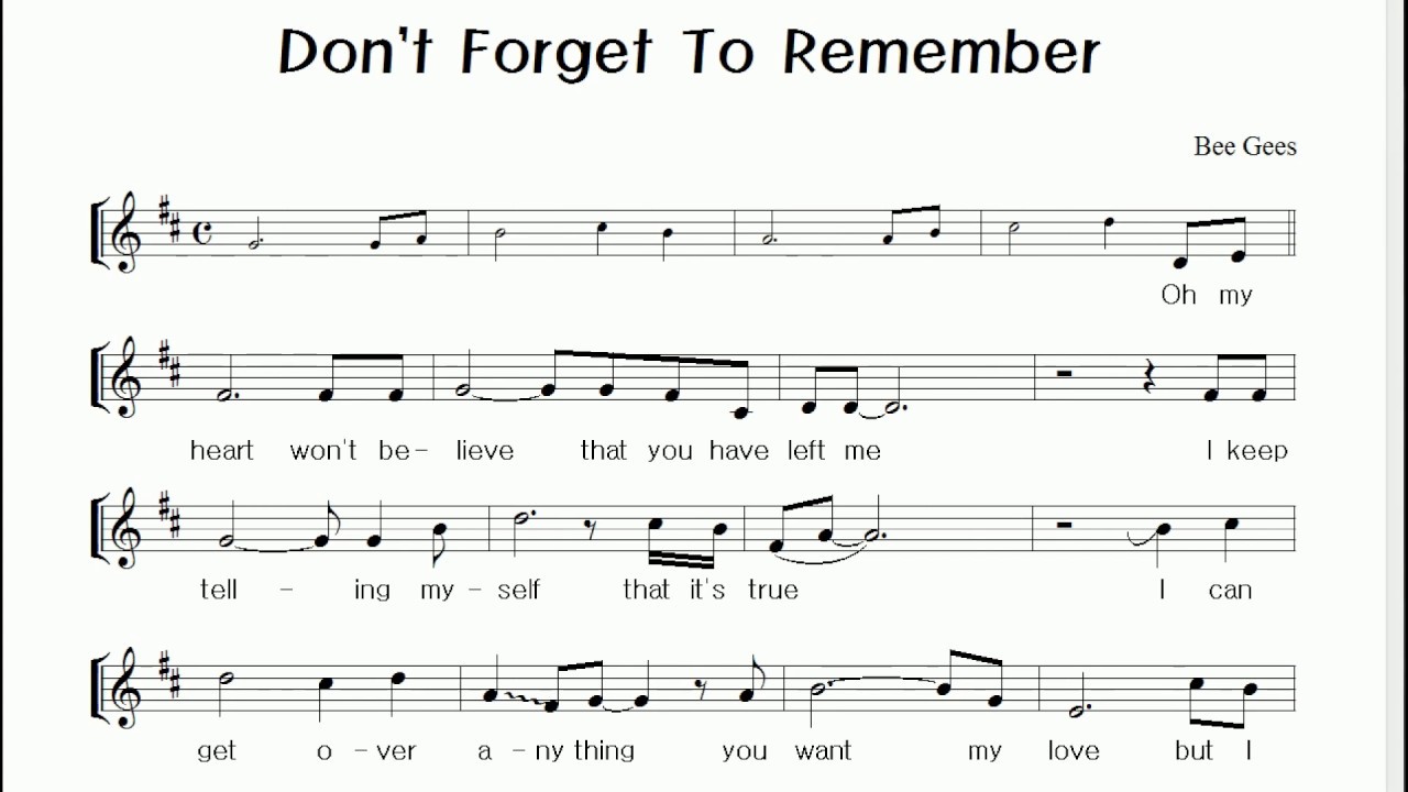 반주 영상 Don T Forget To Remember Backing Track For Bb Tenor Saxophone