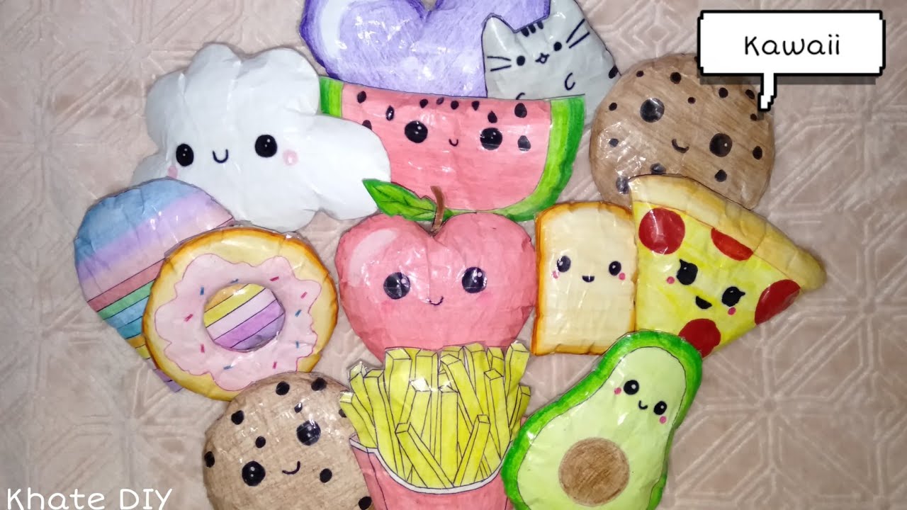 Paper Squishy Collection 1рџ Kawaii Diy Youtube