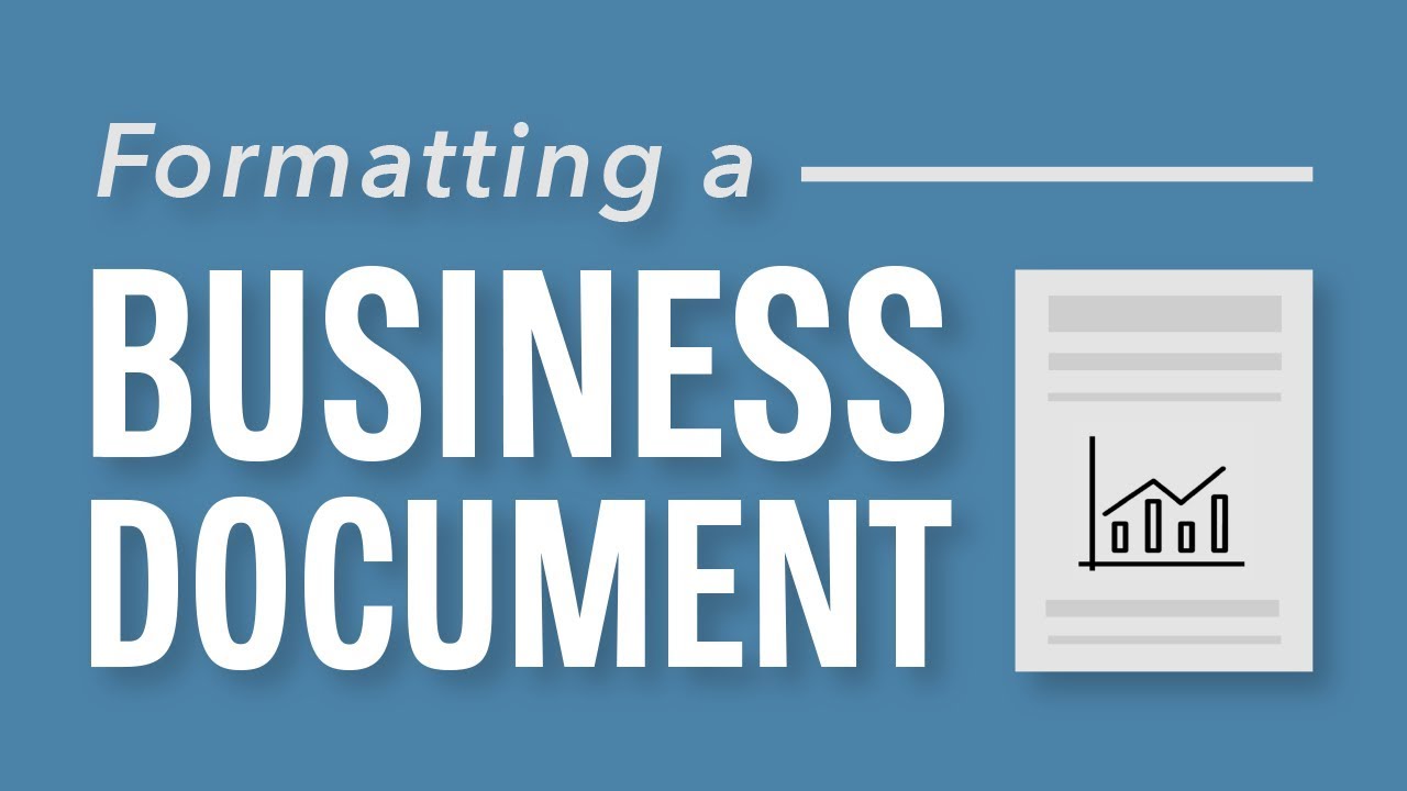 Formatting For Business