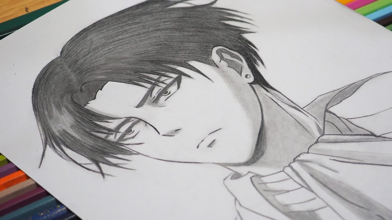 How To Draw Levi Ackerman Attack On Titan Youtube