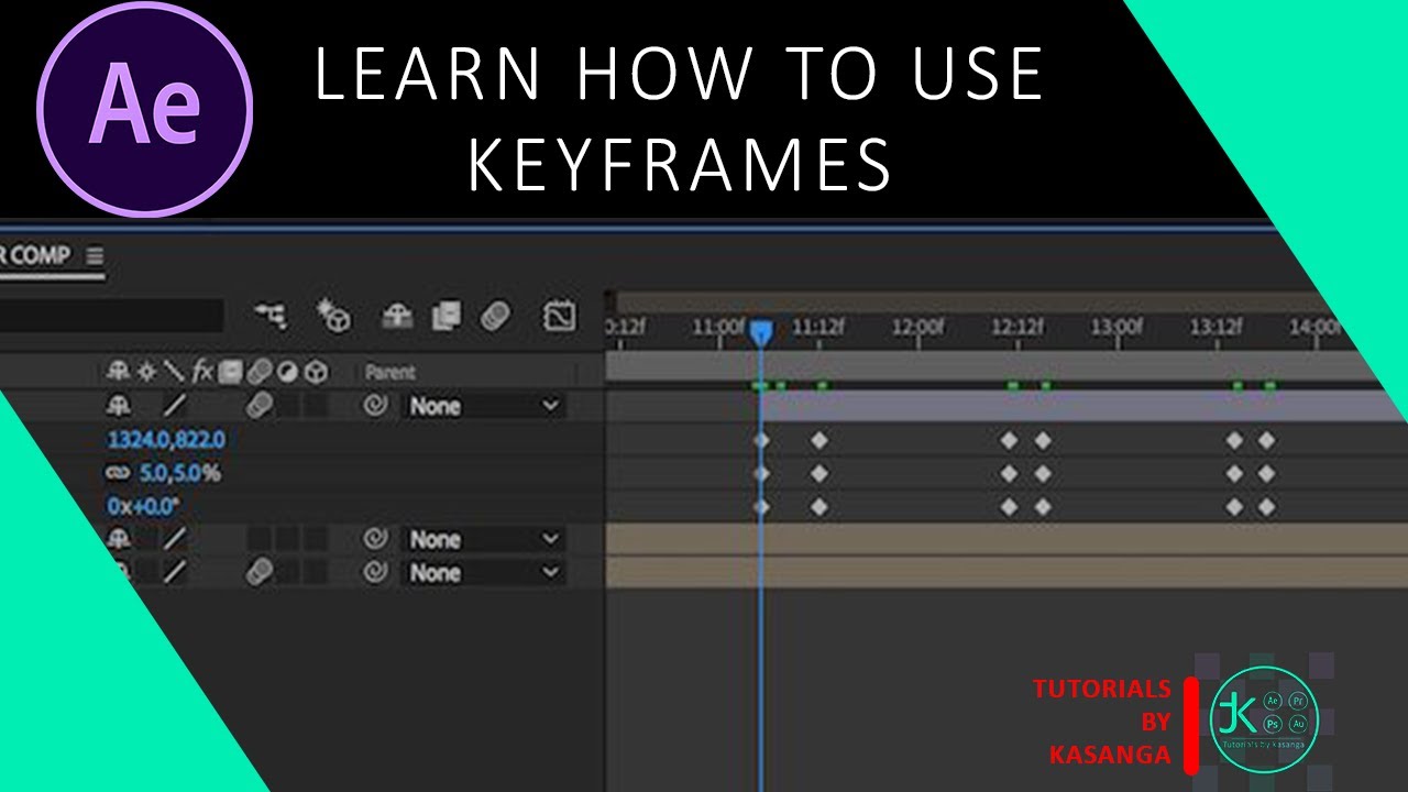 How To Use Keyframes In Adobe After Effects Tutorials By Kasanga Youtube