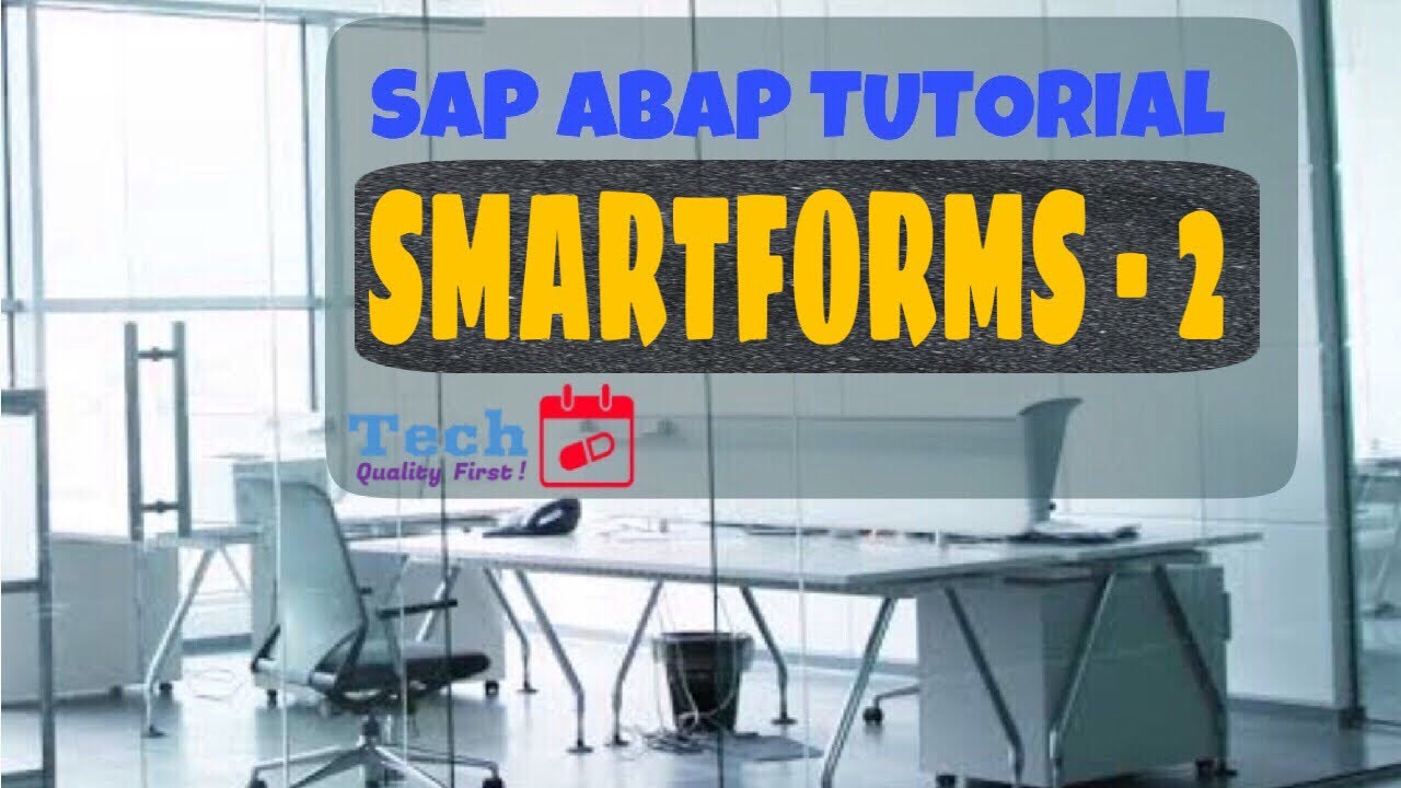 8 Sap Abap Smartforms Part 2 Free Tutorials Youtube