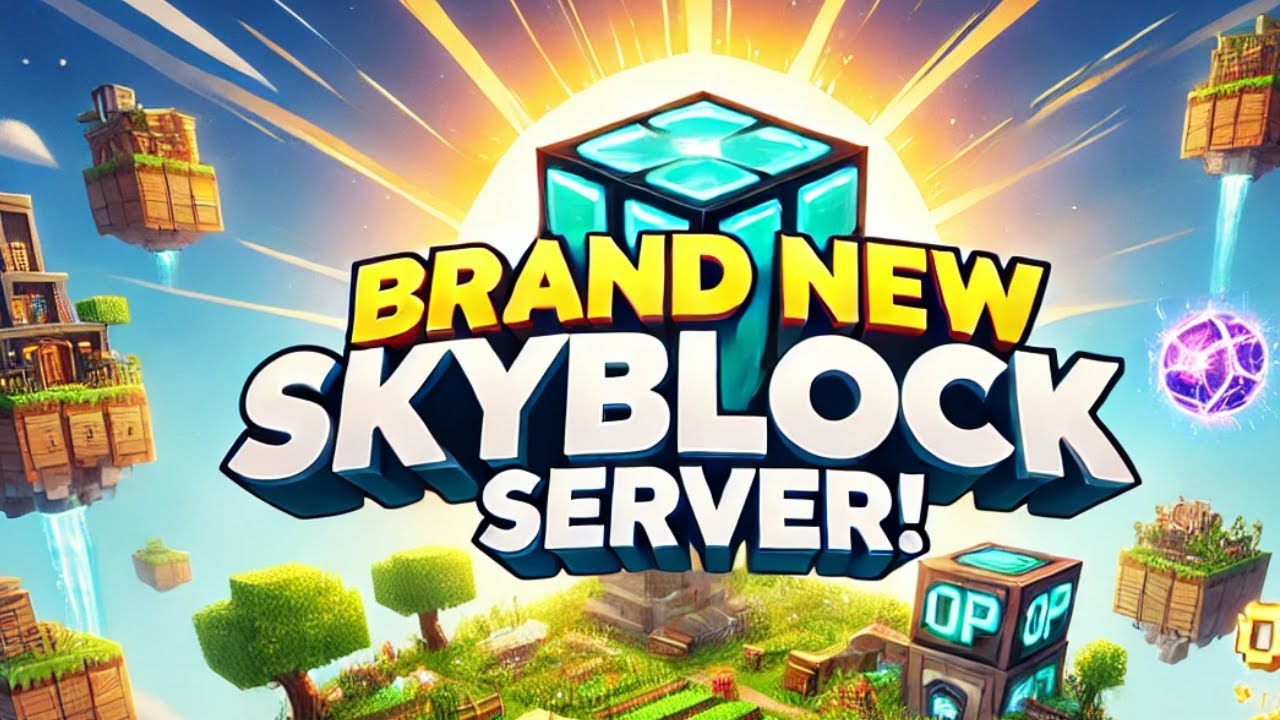 Brand New Minecraft Skyblock Server Minecraft Skyblock Youtube