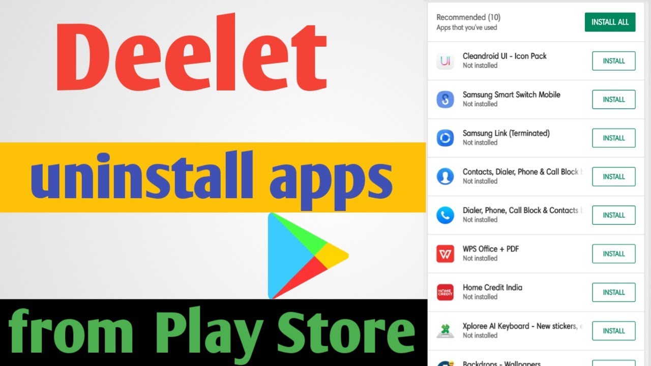 How To Delete Uninstall Apps From Play Store Play Store Se Uninstall