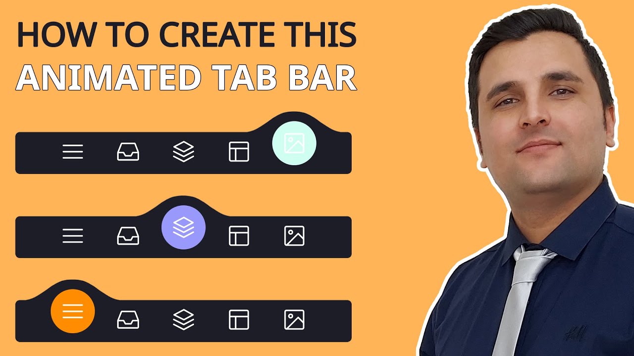 How To Create Animated Tab Bar In Html Css And Js Navigation Menu Bar