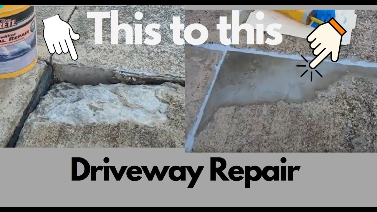 Easy Diy Concrete Drive Way Repair How To Patch Your Concrete Driveway