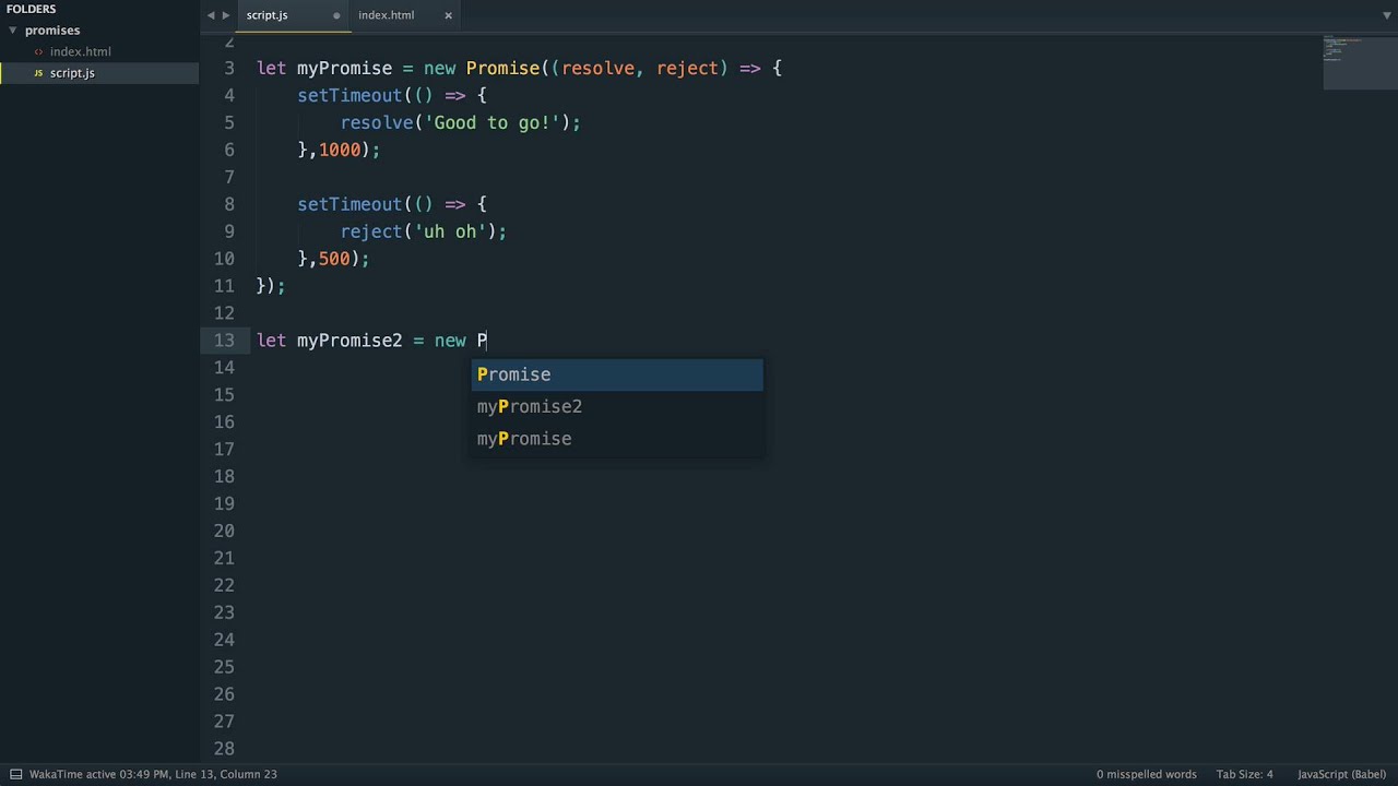 Let S Learn Es6 Promises Youtube