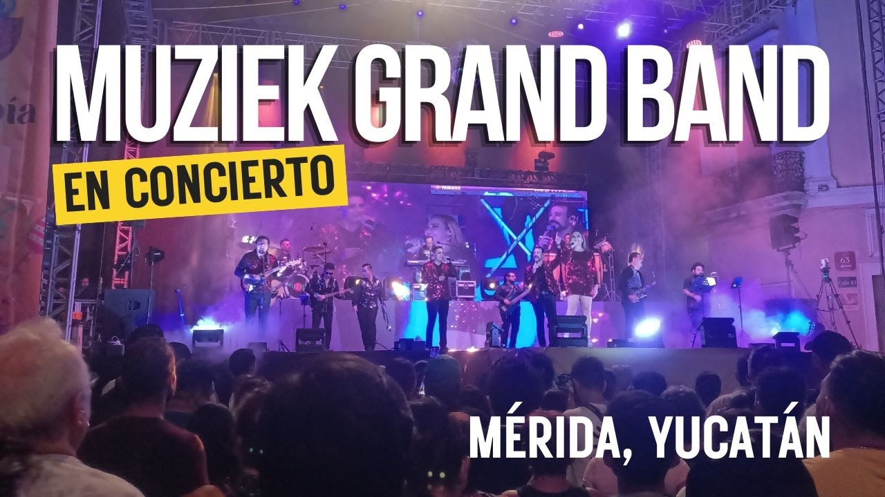 Muziek Grand Band En Concierto En La Plaza Grande De Mérida Yucatán