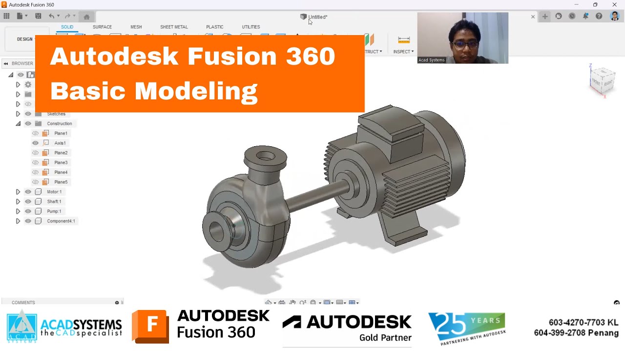 Autodesk Fusion 360 Basic Modeling Youtube