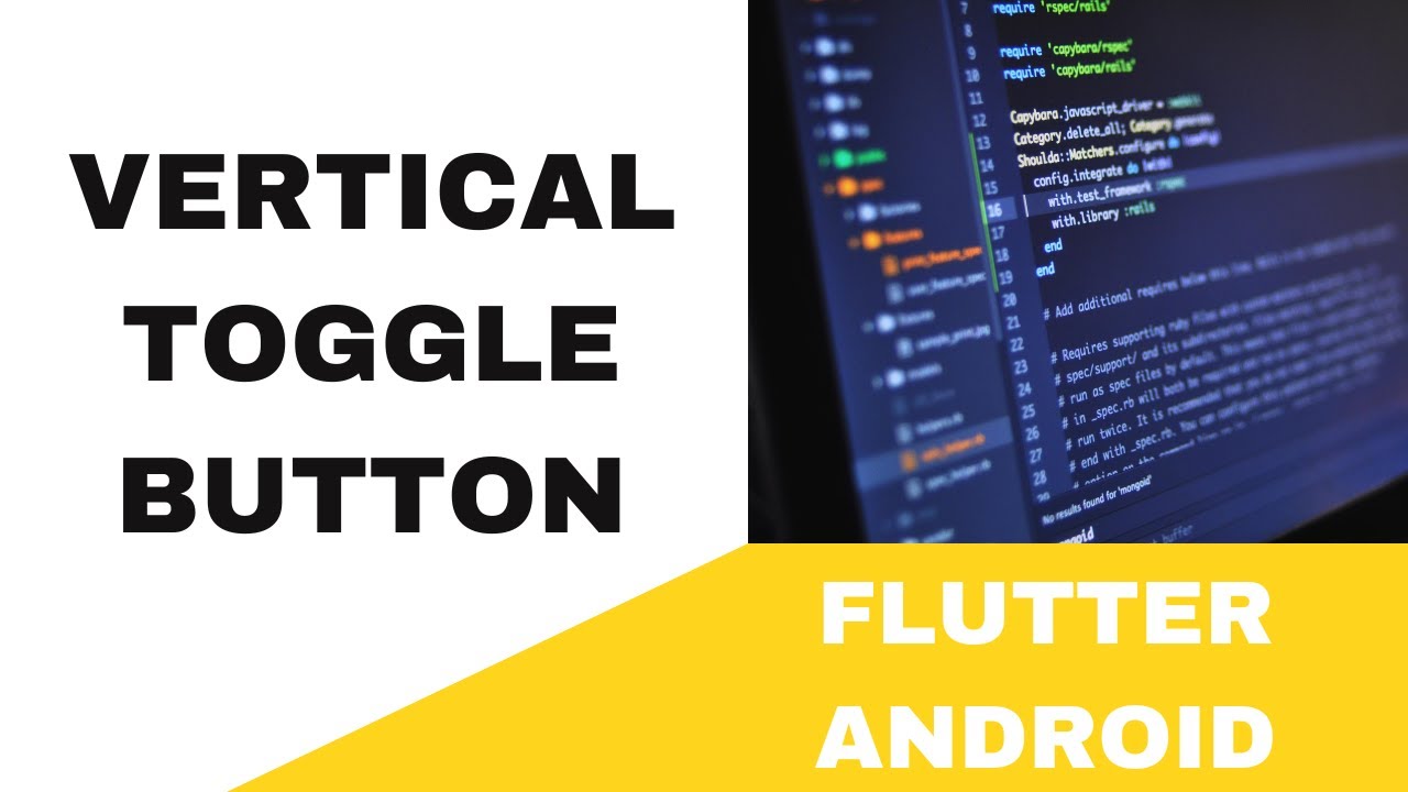 Flutter Android Vertical Toggle Button Tutorial Youtube