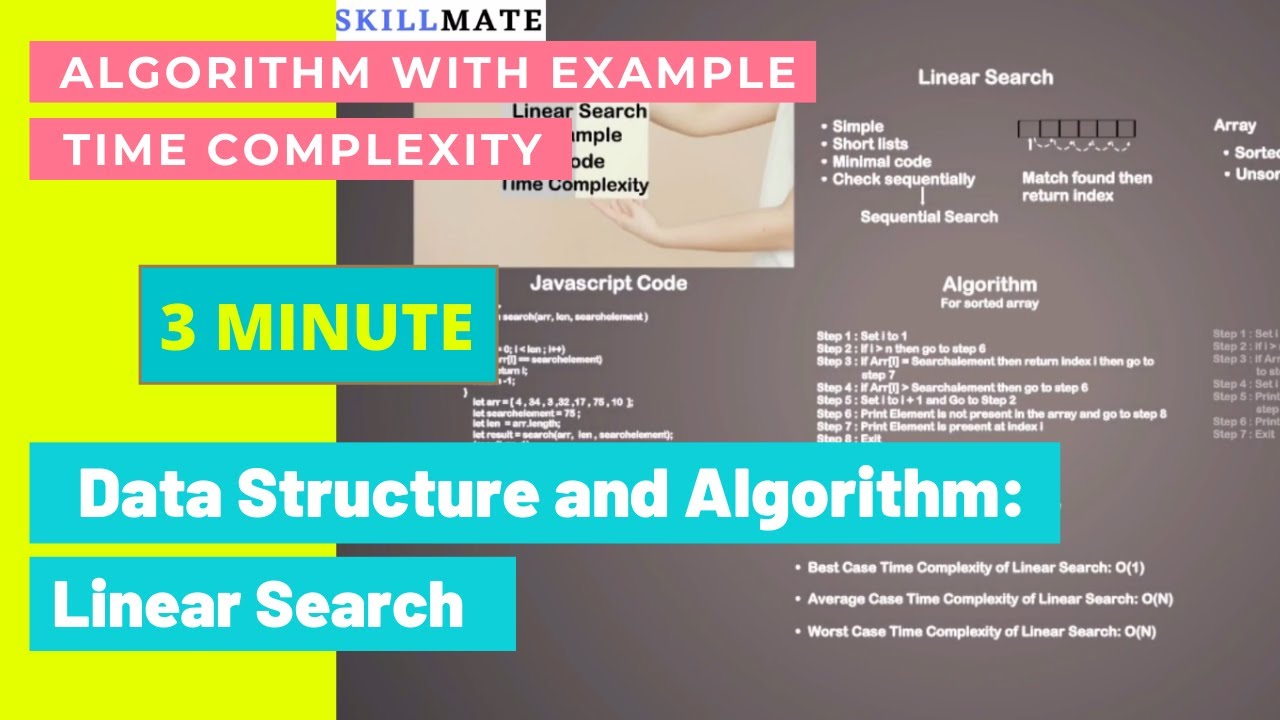 Linear Search Algorithm Explain With Example In Hindi Code Time