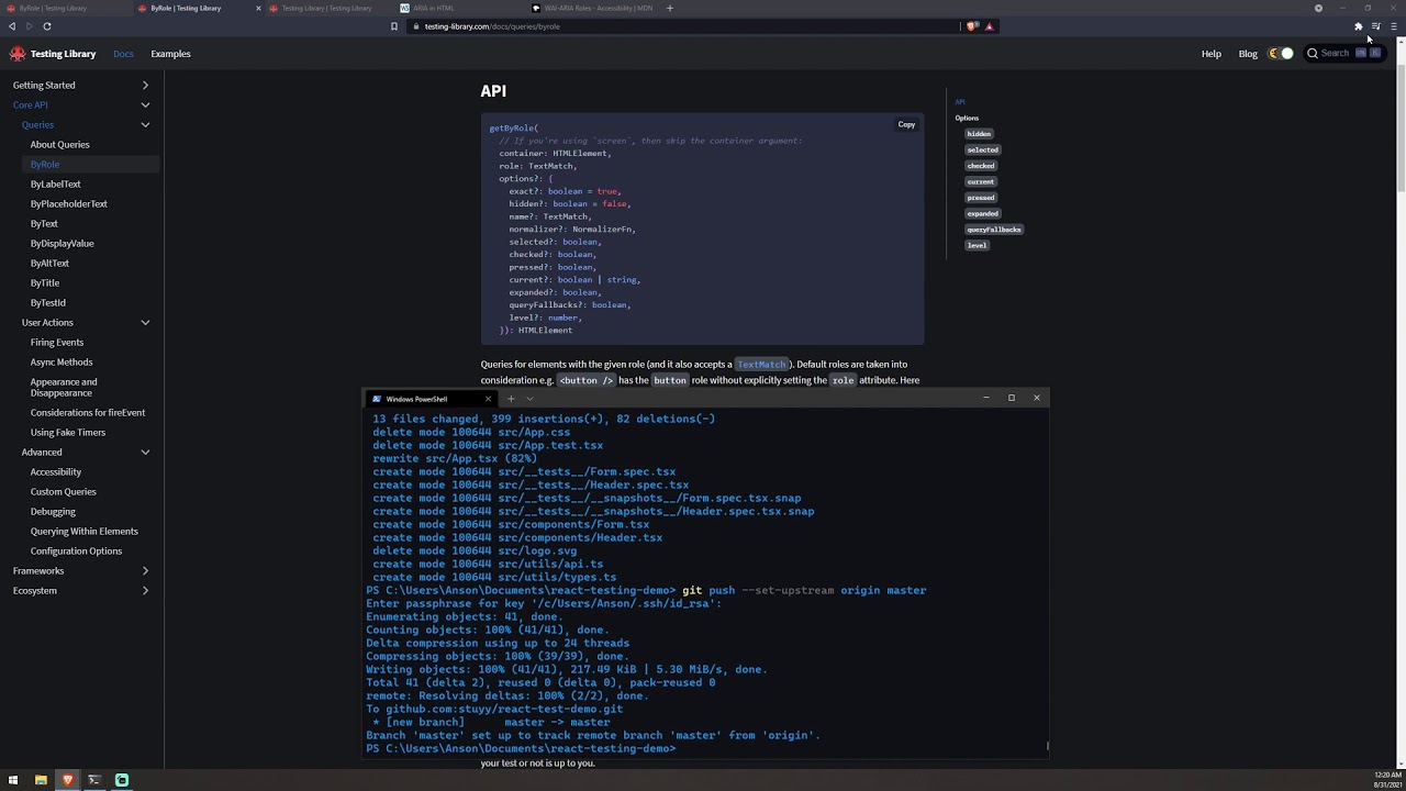 React Testing W React Testing Library Youtube
