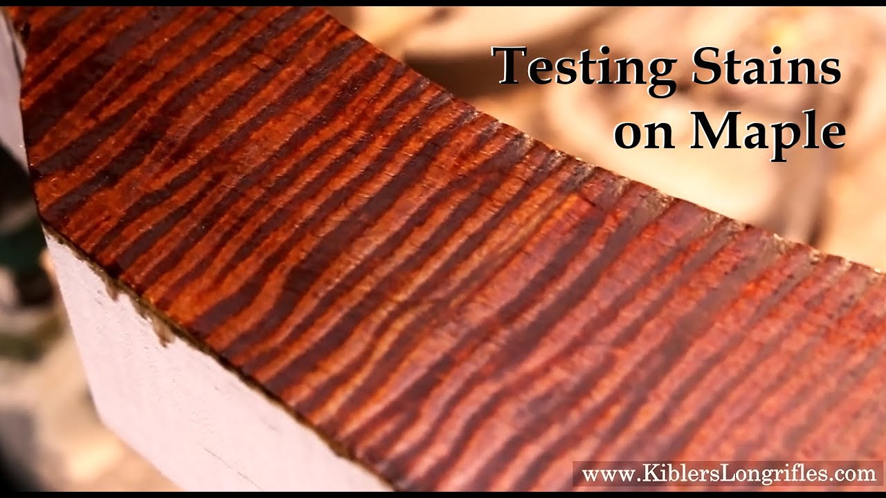 Testing Various Stains On Maple Iron Nitrate And Dye Stains Youtube