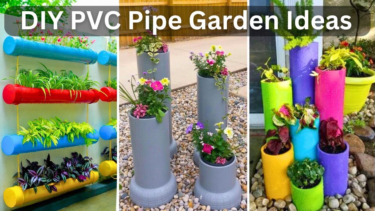 Cool Diy Projects And Ideas Using Pvc Pipes Pvc Pipe Planter Ideas