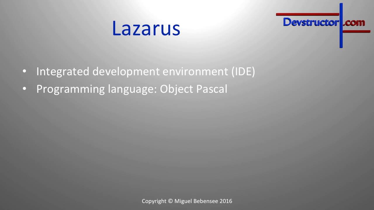 Lazarus Tutorial 1 Learning Programming Youtube