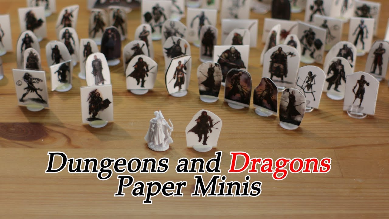 How To Make Dungeons And Dragons Paper Miniatures D D Pathfinder