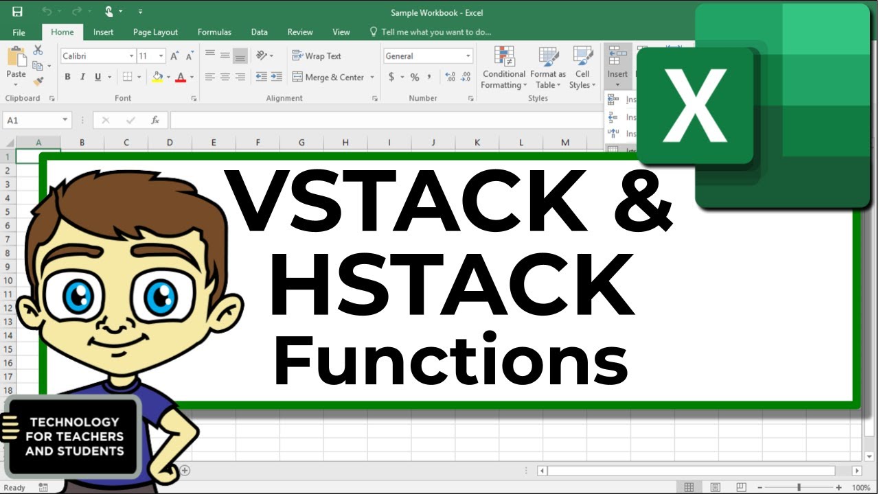 Excel Vstack And Hstack Functions Youtube