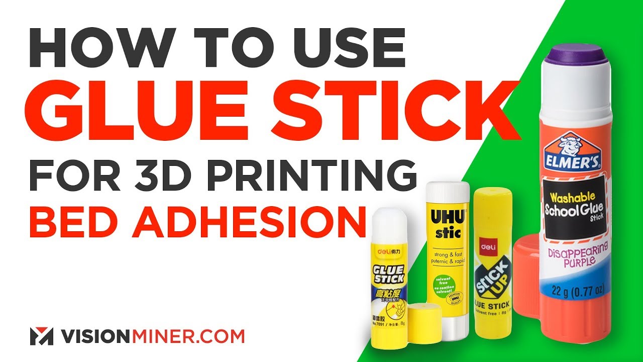 How To Use Glue Stick For 3d Printer Bed Adhesion Youtube