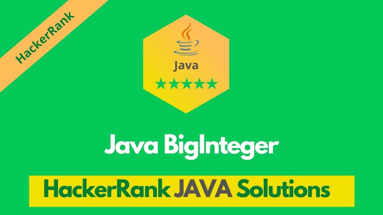 Hackerrank Java Biginteger Problem Solution In Java Java Problems
