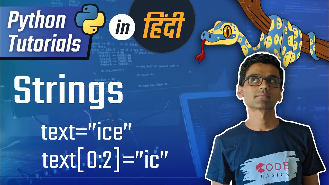 Python Hindi Tutorial 5 Strings Youtube