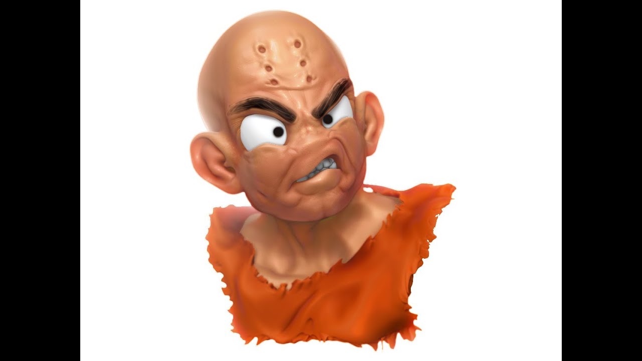 Zbrush Timelapse Krillin Dragonballz Youtube