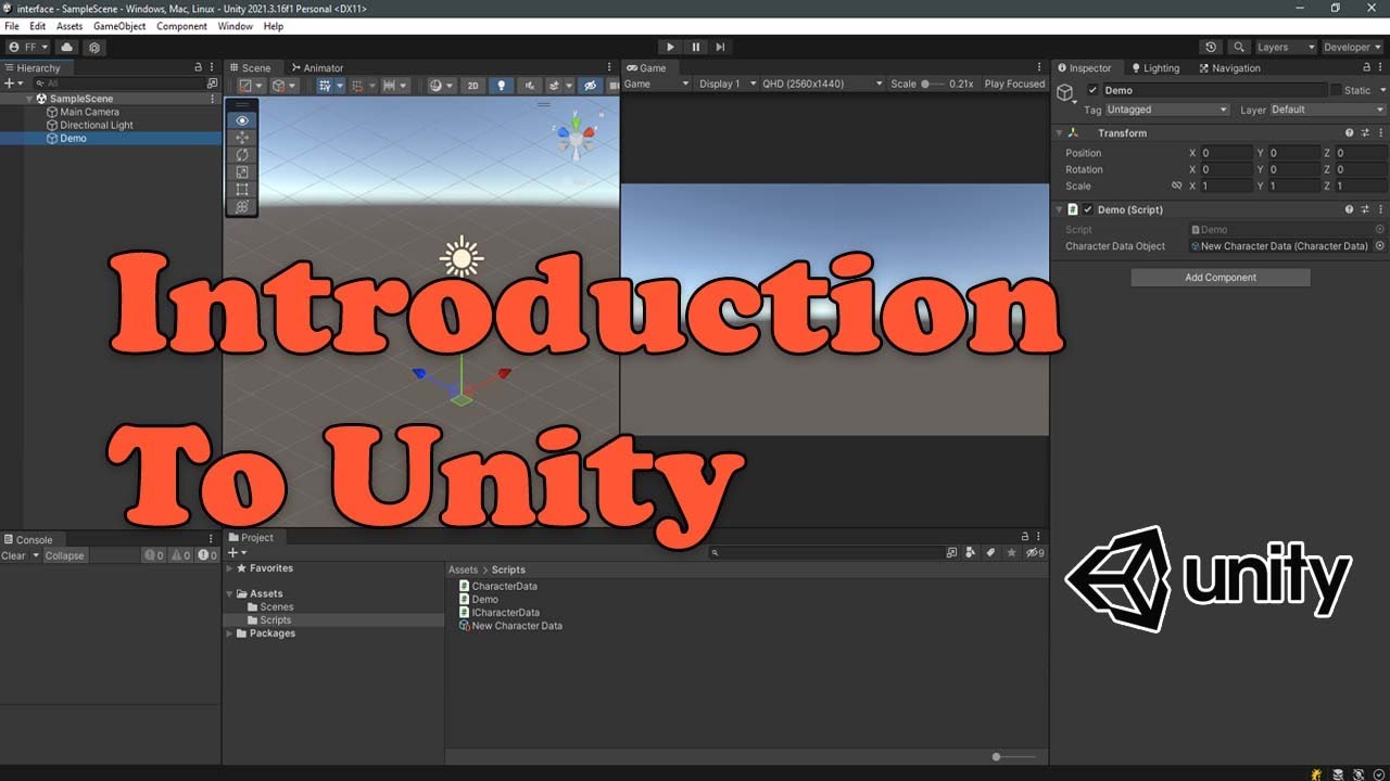 Ep1 Introduction To Unity For 3d Artists Unity Beginner Tutorial