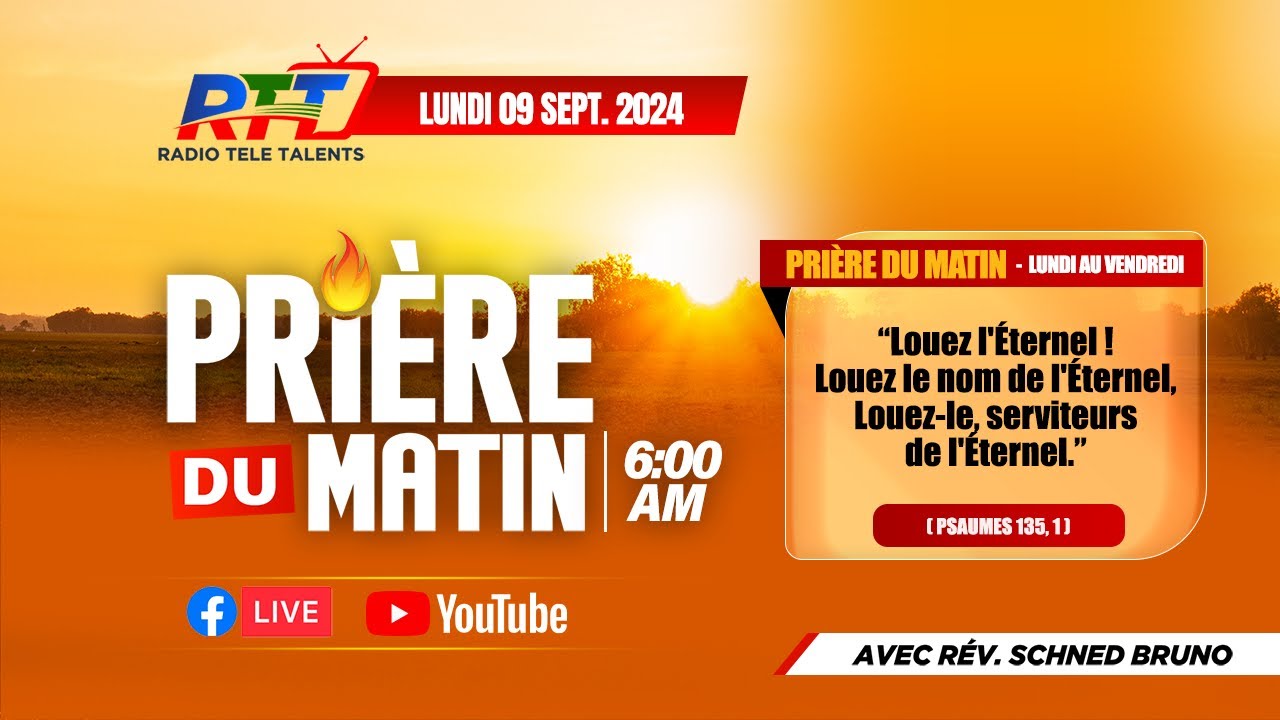 Priere Du Matin Bondye Nou An Kon N Tout Bagay 09 09 2024 P
