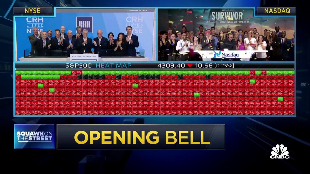 Opening Bell September 25 2023 Youtube