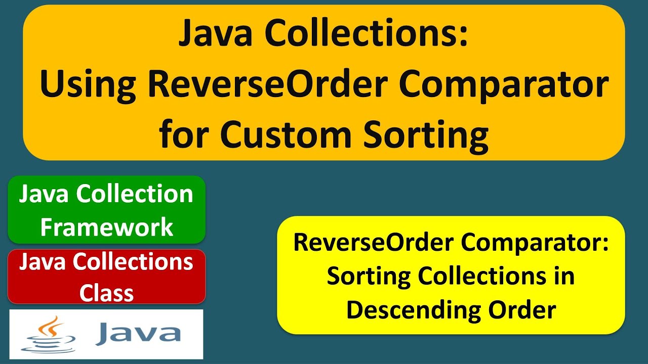 Java Collections Using Reverseorder Comparator For Custom Sorting