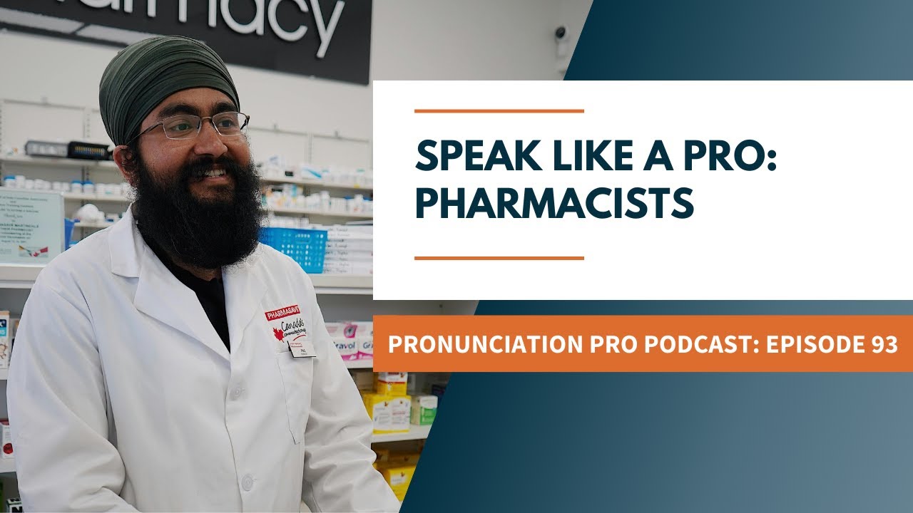 Speak Like A Pro Pharmacist Youtube