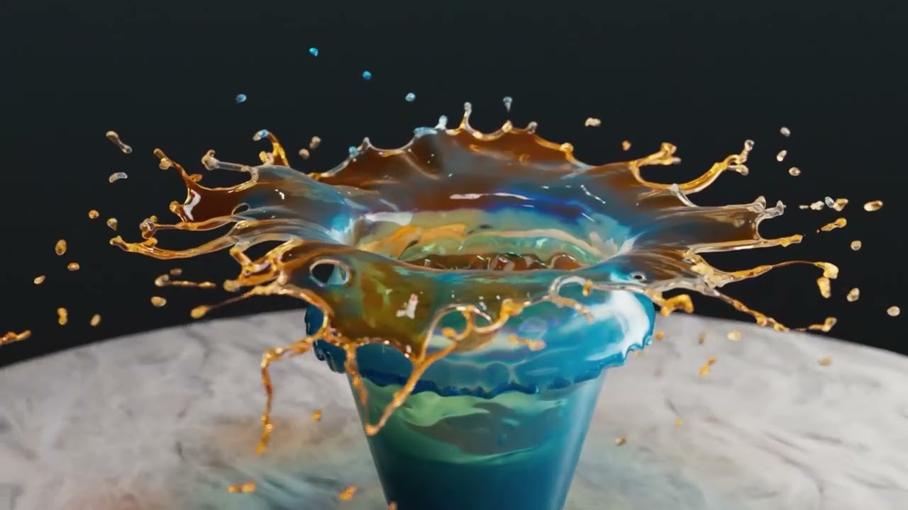 Houdini 360 Slow Motion Color Fluid Youtube