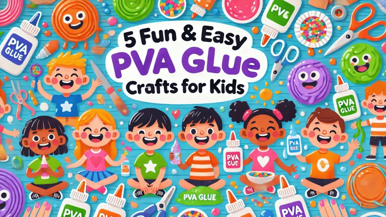 5 Fun Easy Pva Glue Crafts For Kids Youtube