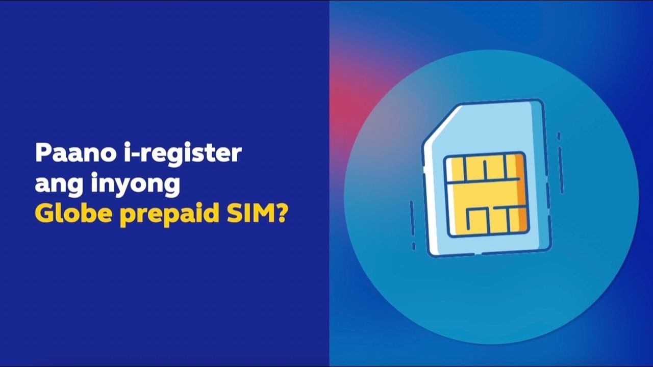 How To Register Globe Sim Card Youtube