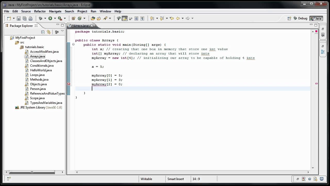 Java Programming 13 Data Structures Intro Arrays Youtube