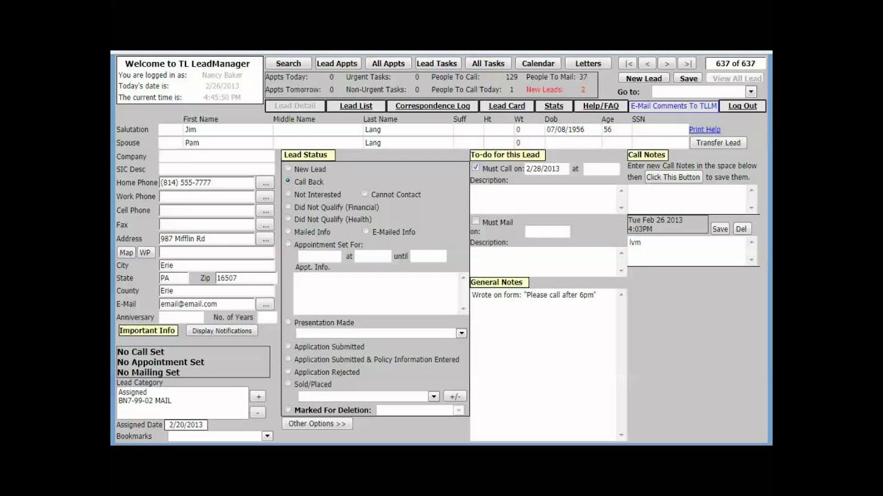 Tl Leadmanager Layout Youtube