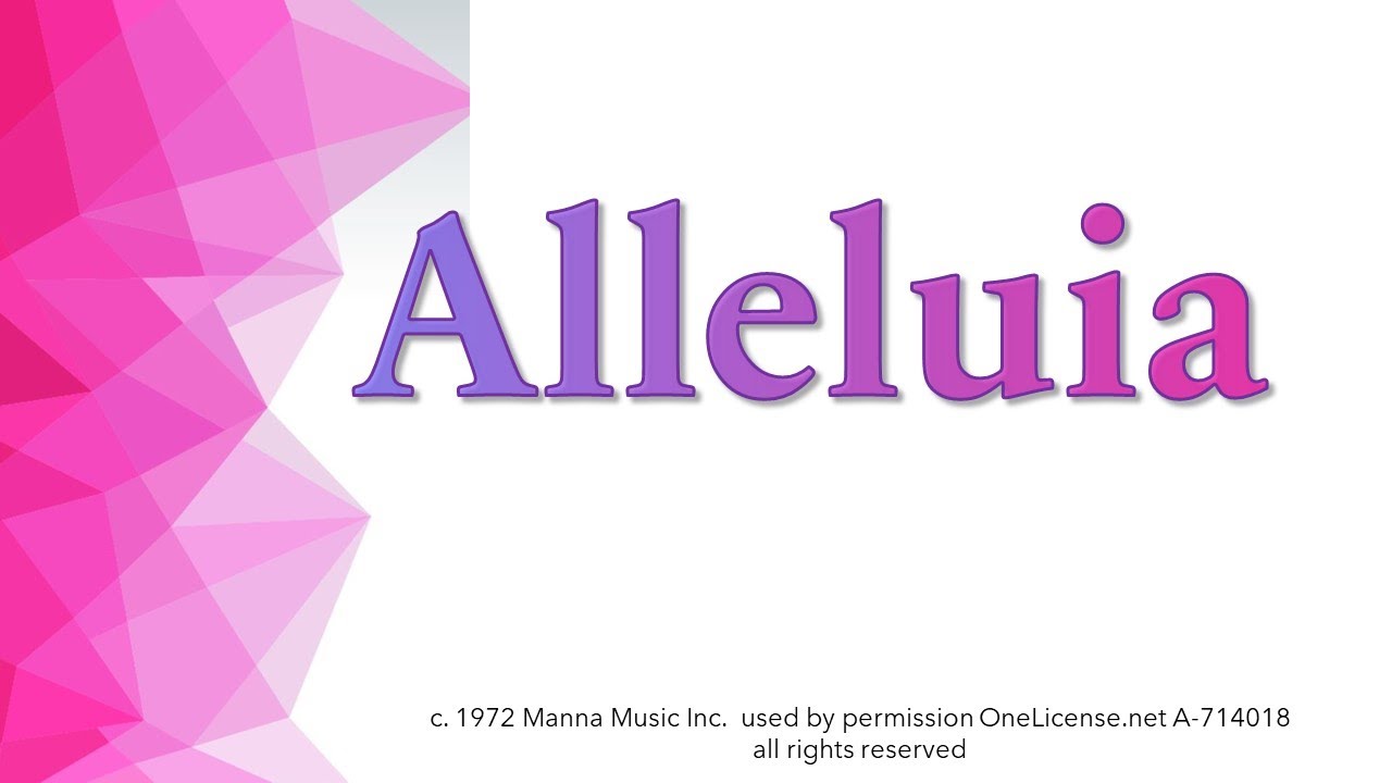 Alleluia Youtube