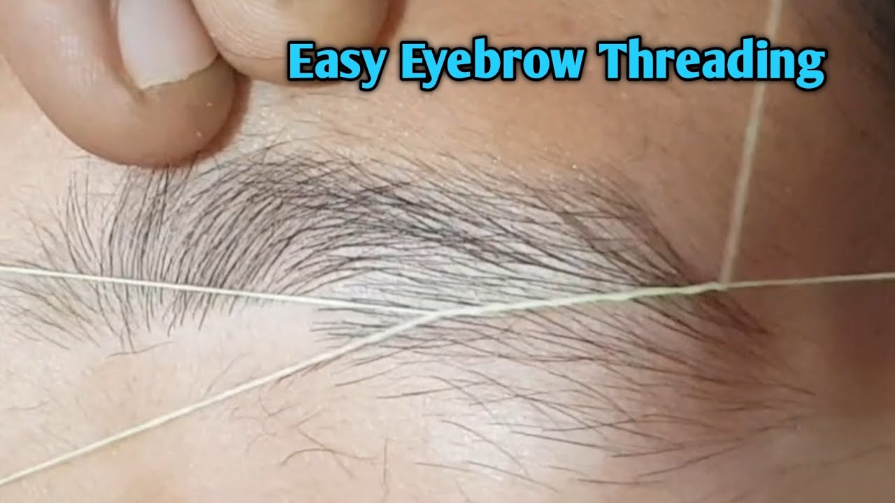 Easy Eyebrow Threading Youtube