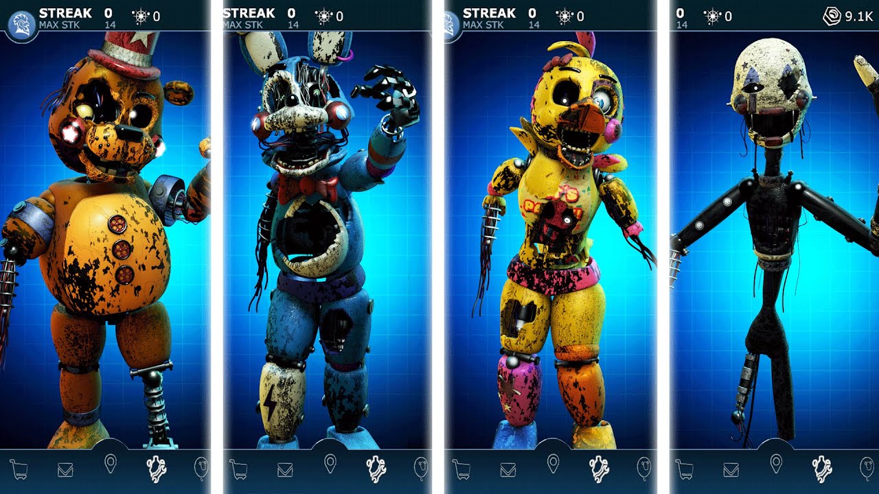 Withered Super Toys Animatronics Fnaf Ar Workshop Animations Youtube