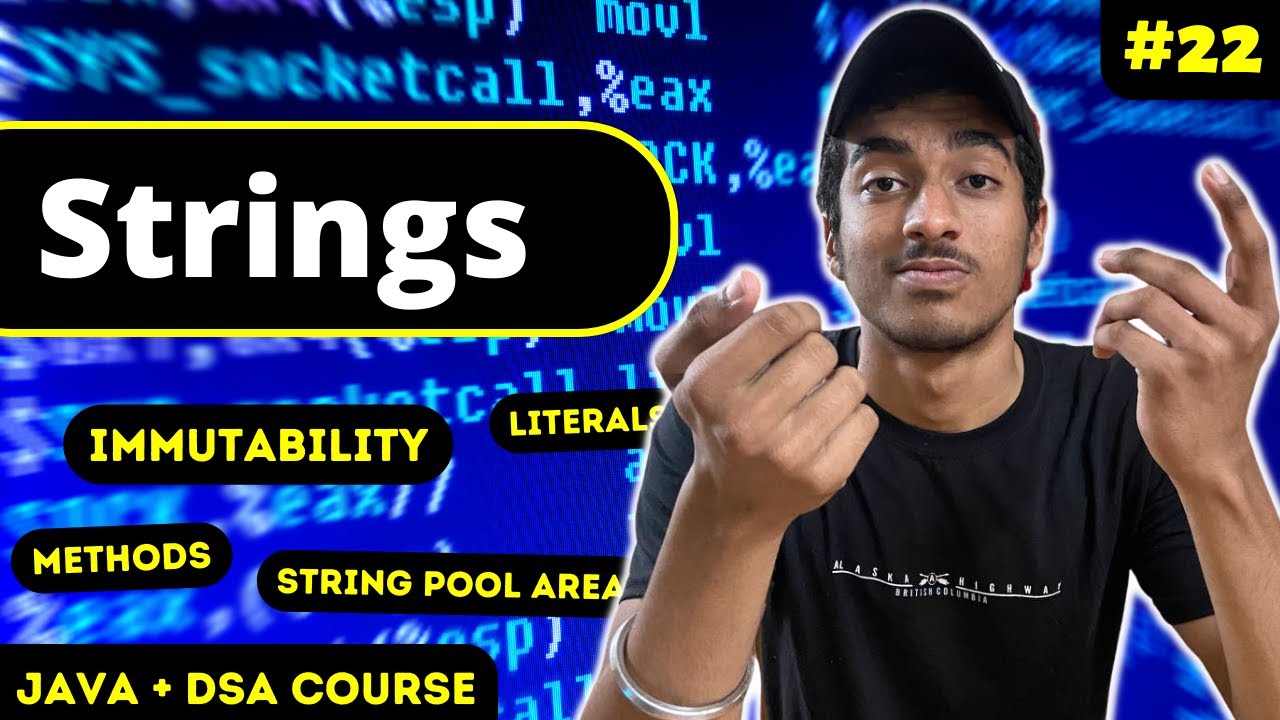 Strings In Java All Concepts Cleared Java Dsa Course Youtube