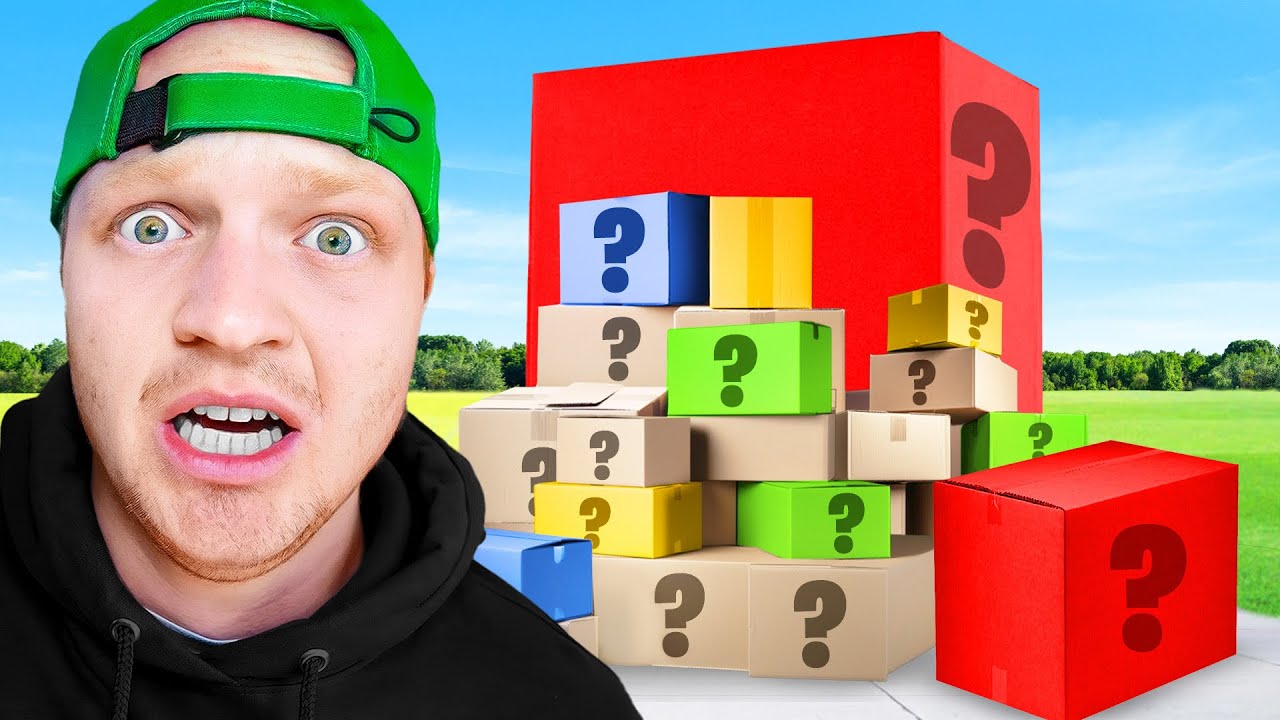 Opening 50 Mystery Boxes Challenge Youtube